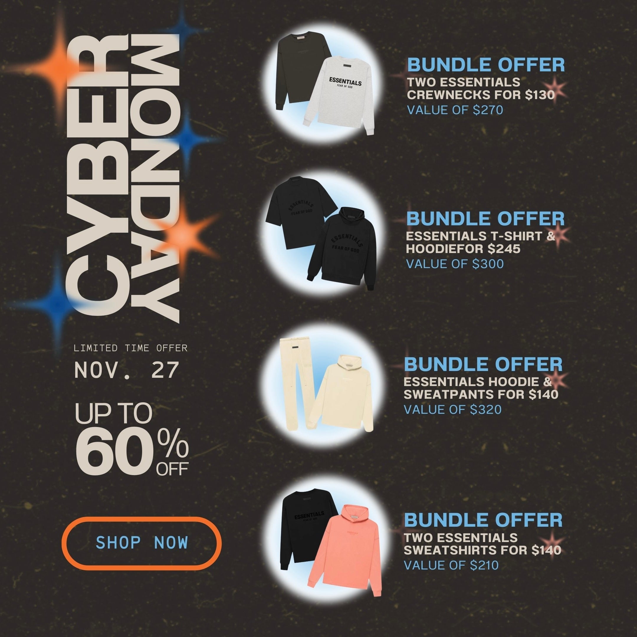 ESSENTIALS EXCLUSIVE BUNDLE DEALS – ONE OF A KIND