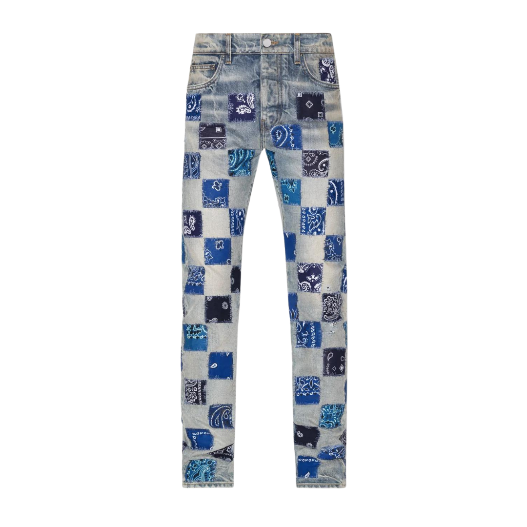 AMIRI BANDANA CHECK JEANS – ONE OF A KIND