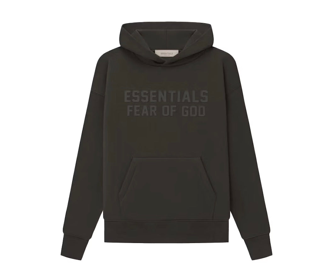ESSENTIALS FOG HOODIE OFF BLACK SS23 – ONE OF A KIND