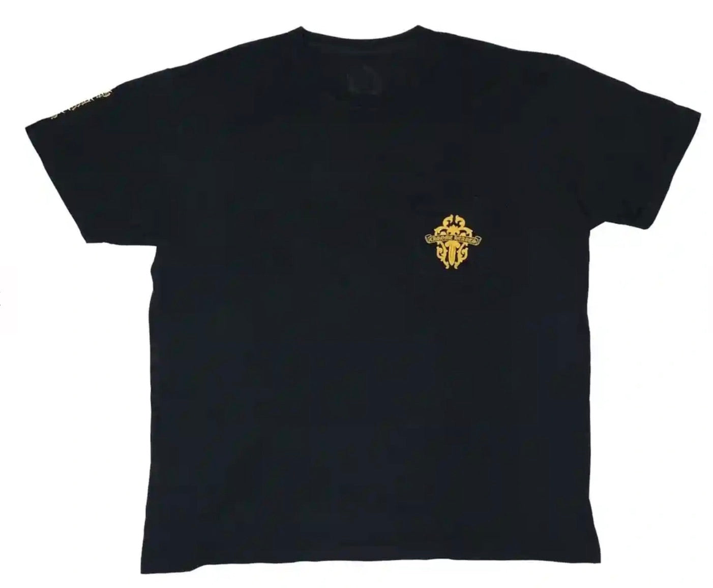 CHROME HEARTS YELLOW DAGGER T SHIRT BLACK – ONE OF A KIND