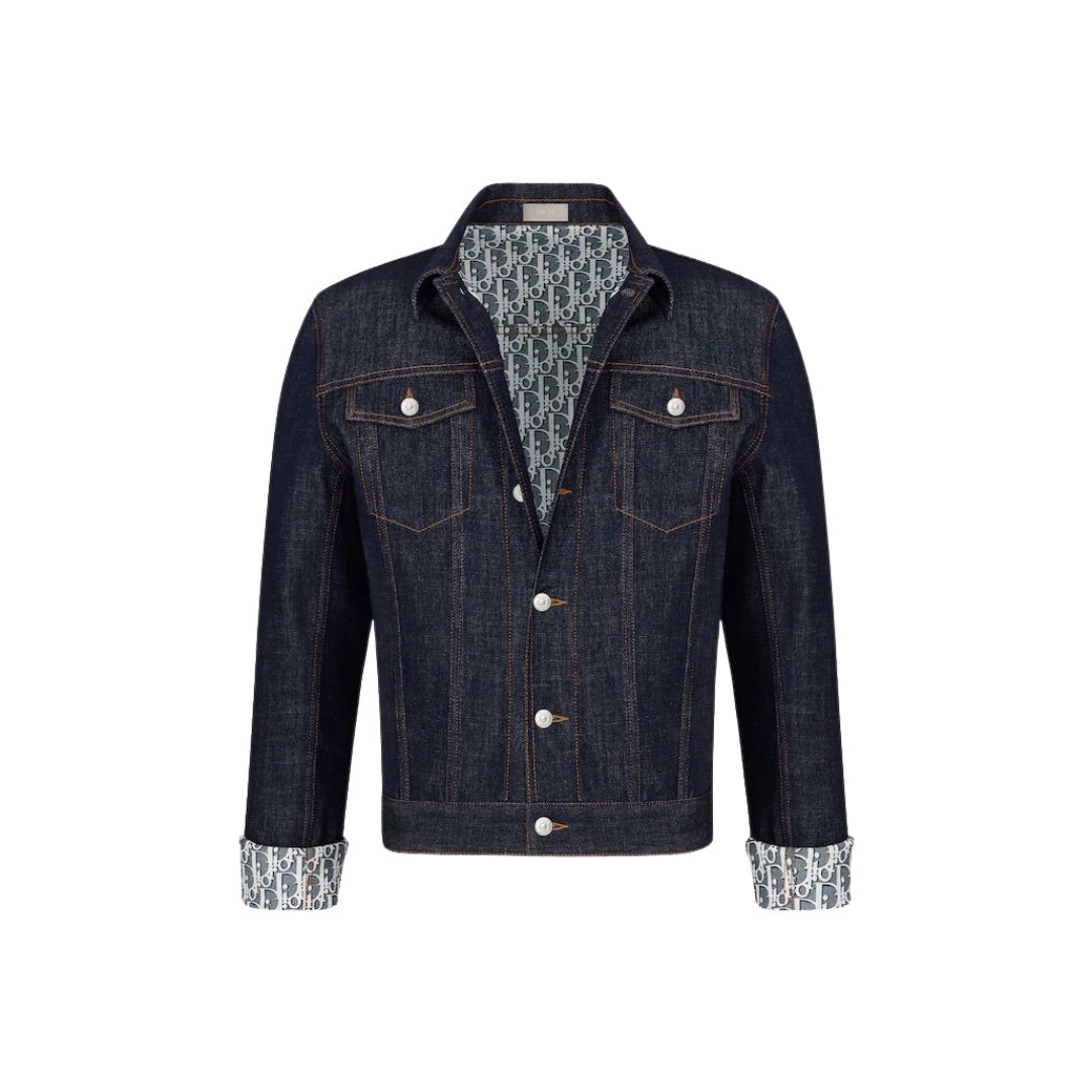 DIOR OBLIQUE JEAN JACKET NAVY – ONE OF A KIND