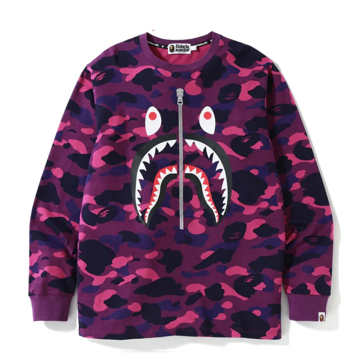 BAPE COLOR CAMO SHARK PURPLE LONG SLEEVE – ONE OF A KIND