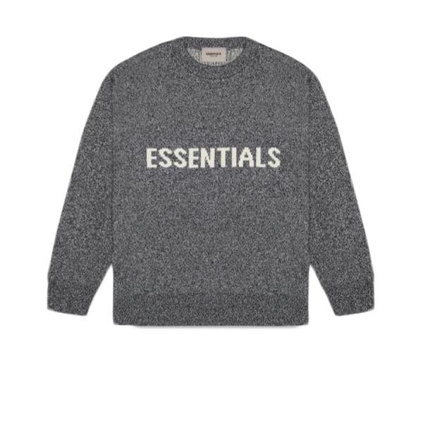 ESSENTIALS FOG KNIT SWEATER BLACK – ONE OF A KIND