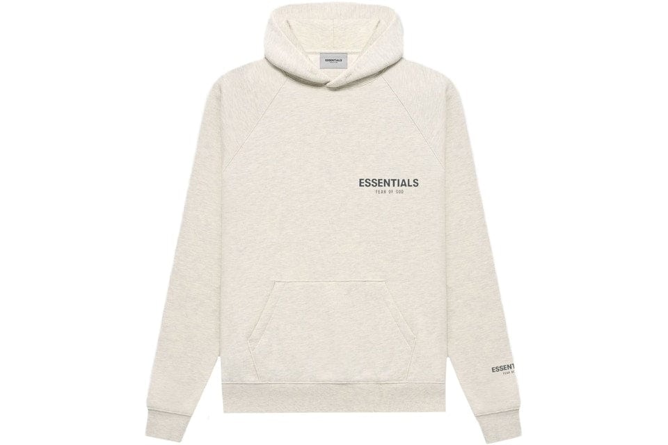 ESSENTIALS FOG CORE COLLECTION HOODIE LIGHT HEATHER OATMEAL – ONE OF A KIND