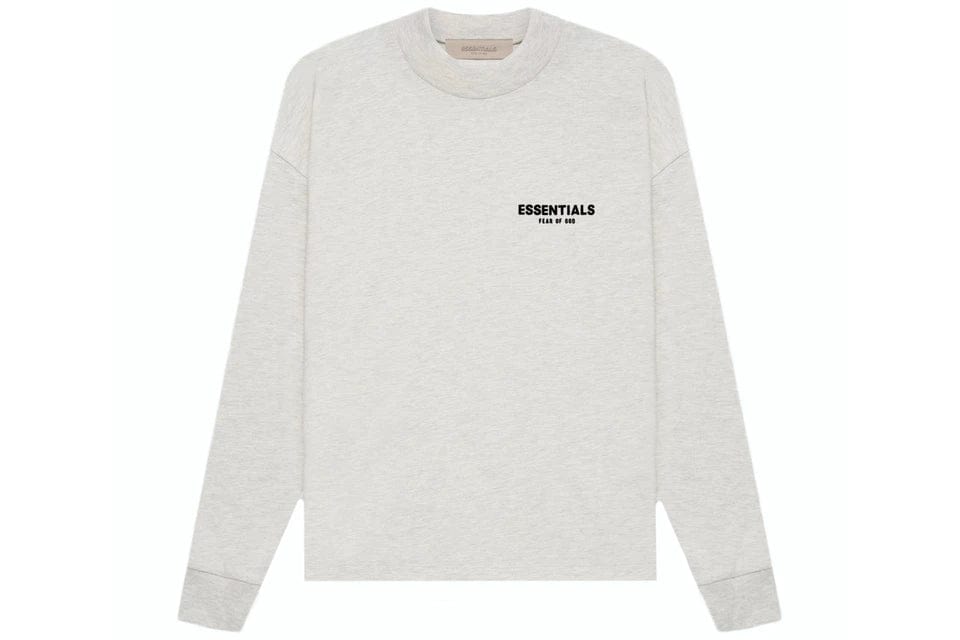 ESSENTIALS FOG LONG SLEEVE LIGHT HEATHER OATMEAL SS22 – ONE OF A KIND
