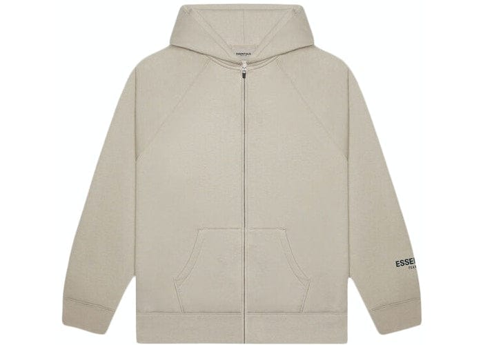 ESSENTIALS FOG ZIP UP HOODIE TAN – ONE OF A KIND